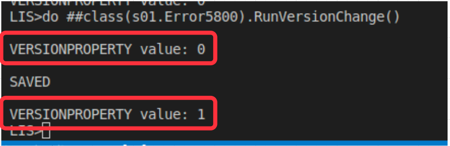 Comprobación de Versión en objetos. "ERROR:5800" | InterSystems Developer