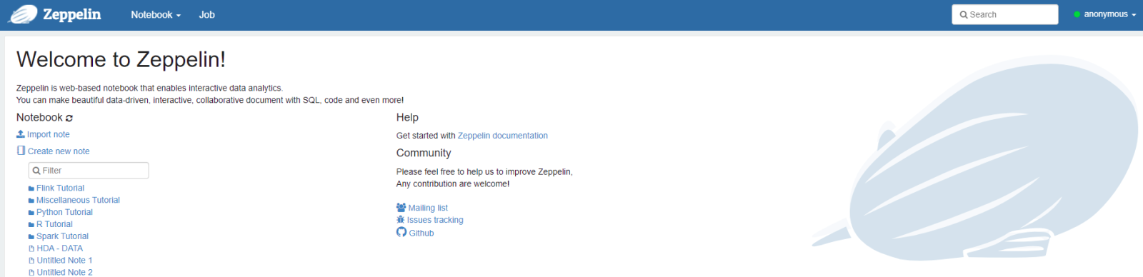 Primeros Pasos Con Apache Zeppelin Iris Intersystems Developer